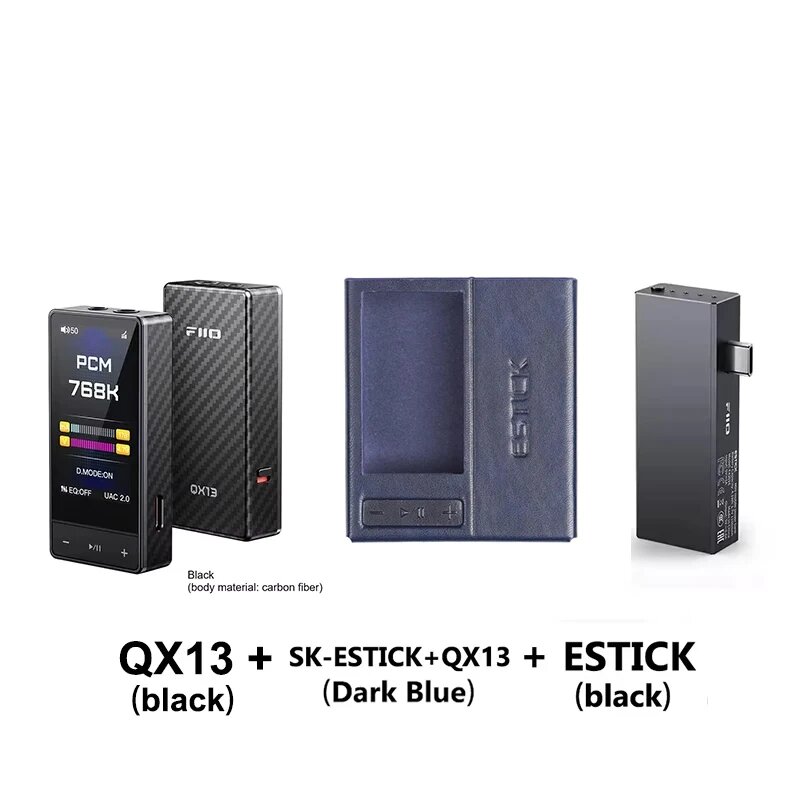 FiiO QX13 Портативный ЦАП Усилитель черный QX13-BK SK-Bue ES-BK