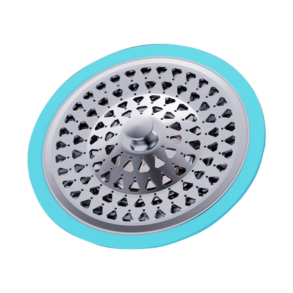 Универсальная канализационная труба для унитаза из нержавеющей стали 304 с защитой от неприятного запаха, уплотнительная крышка-синий малого калибра