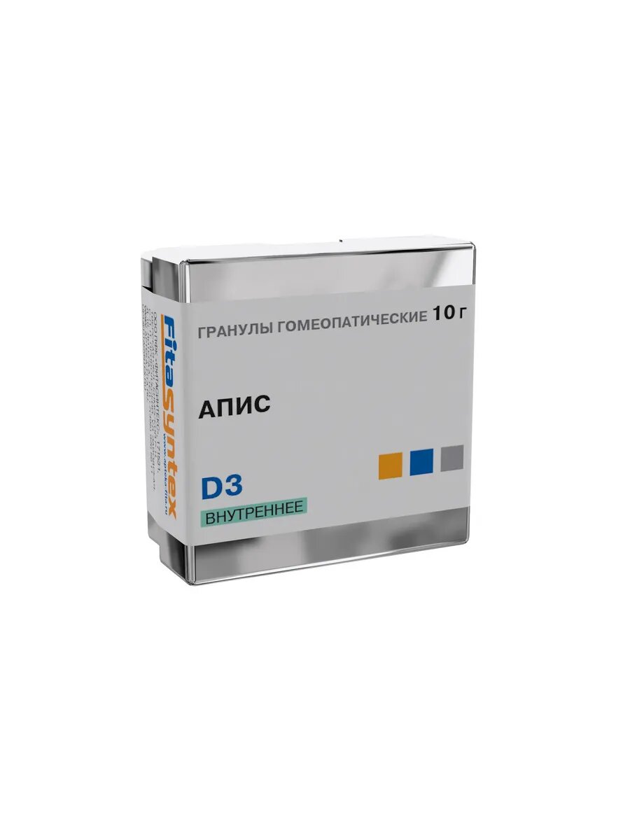 Апис D3, гранулы гомеопатические моно, 10 грамм , Фитасинтекс