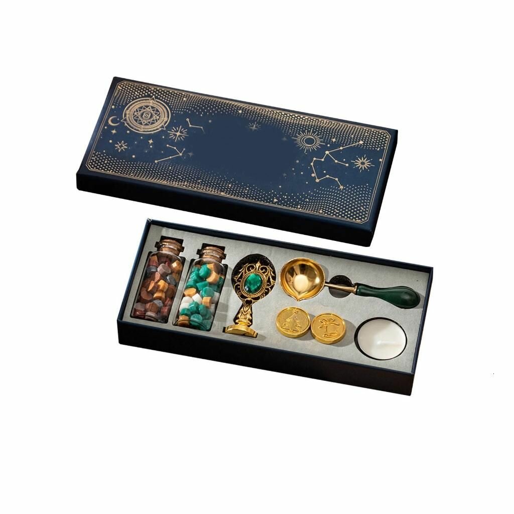 Печать, Набор уплотнений для противопожарной краски в стиле Ретро-Зеленый