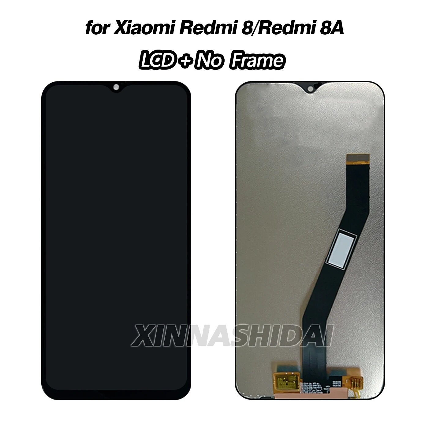 TFT для Xiaomi Redmi 8, ЖК-дисплей, рамка сенсорного экрана, дигитайзер в сборе, замена black no fra