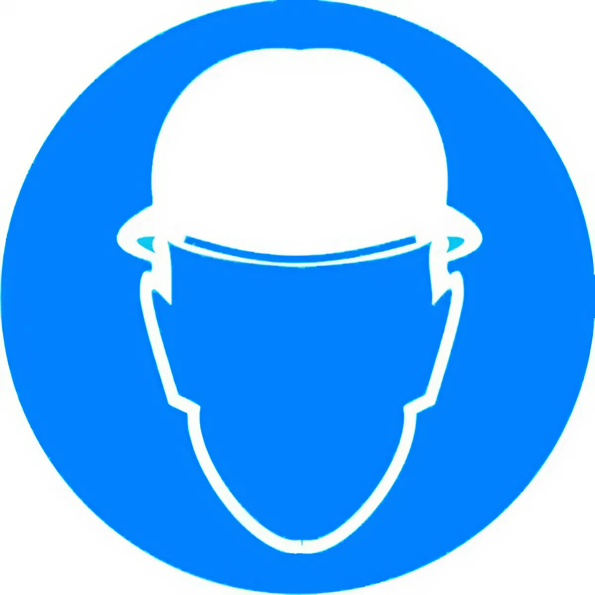 Информационная наклейка Мега Принт, ПВХ, круглая, 100x100мм, 1 шт