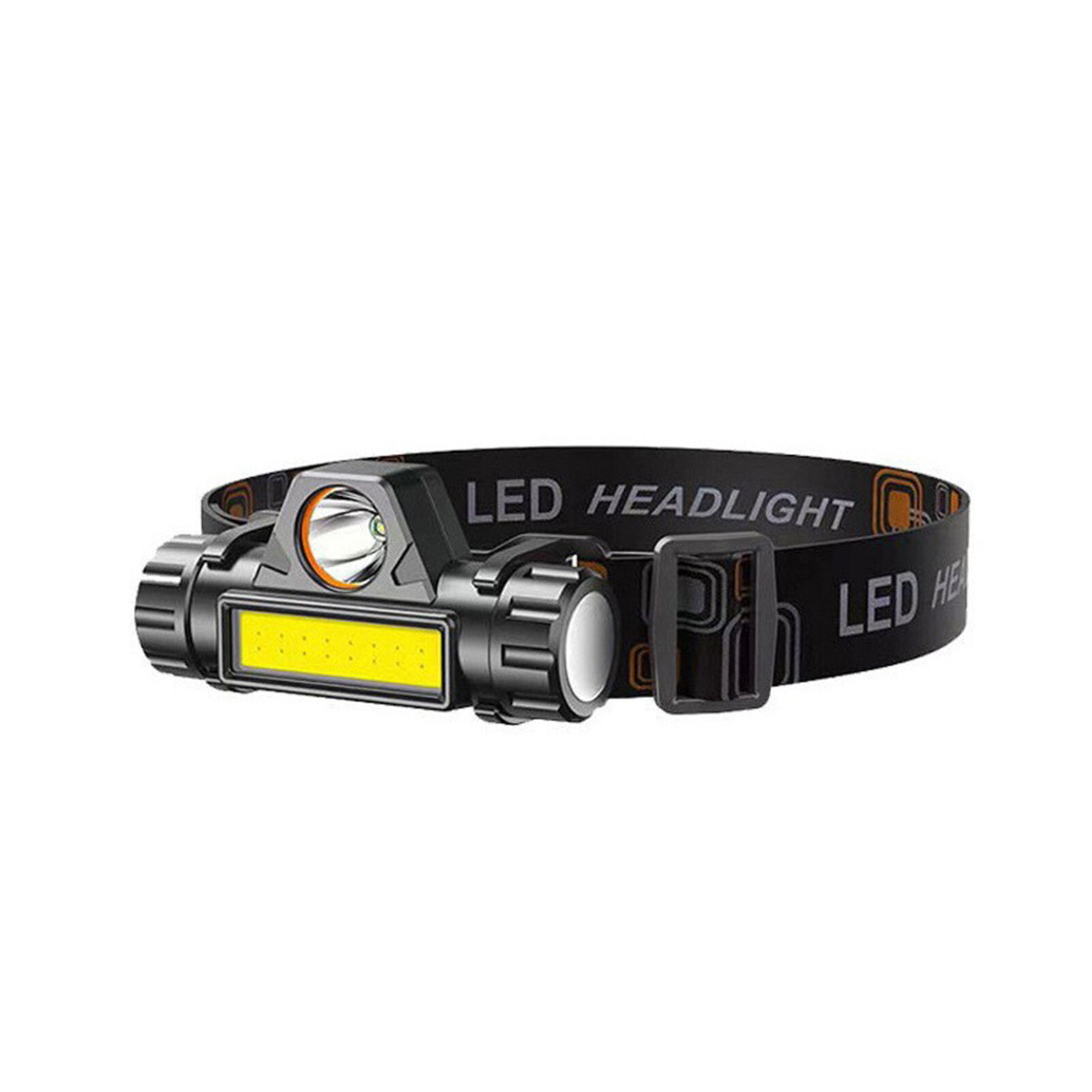 LED Headlight для ночной рыбалки, кемпинга, походов, бега, велосипедов, модель 101, 211 (доступно), светодиоды XPE+COB, мощность 8Вт, батарея 800mAh литиевая, время работы 2-4 часа, материал ABS, цвет черный, вес товара approx. 71г/2.50oz, размер