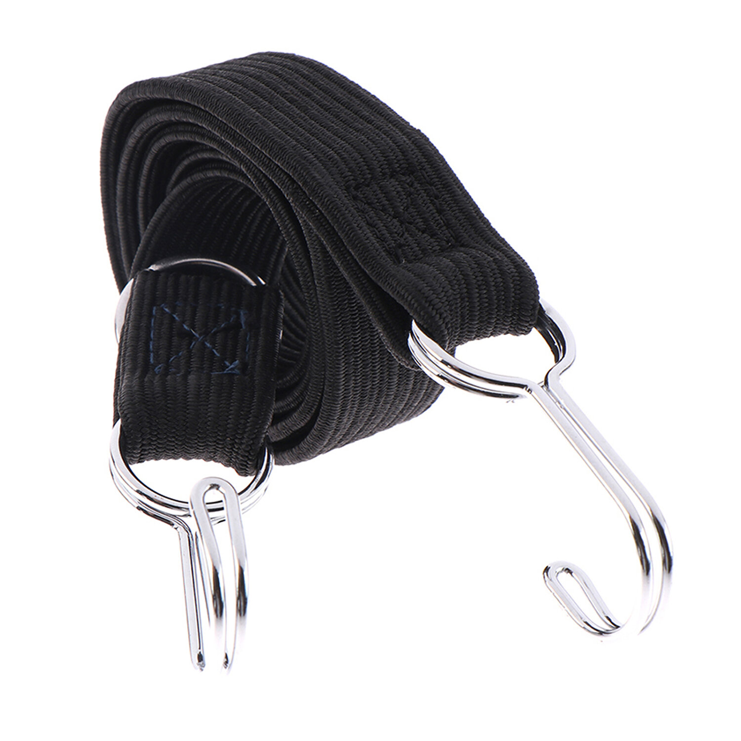 1PCS Черный Эластичный Резиновый Веревок с Крючками для Багажа Велосипедных Принадлежностей Веревка для Фиксации Багажа На Крыше Велосипеда Длина 1м/2м/3м/4м Ширина около 3см Материал Резинка и Металл