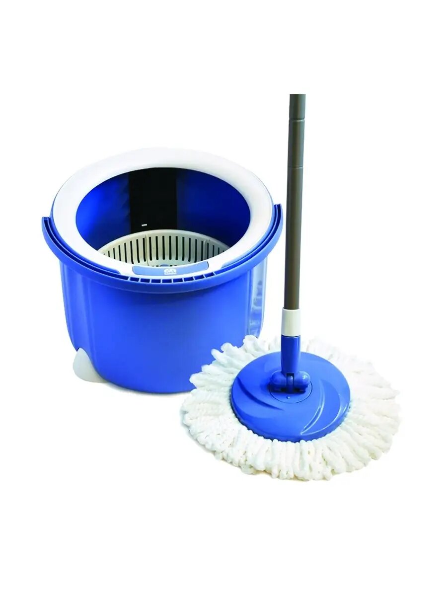 Набор швабра + ведро "Smarteo", Elephant, система отжима, 4,5л, 140см