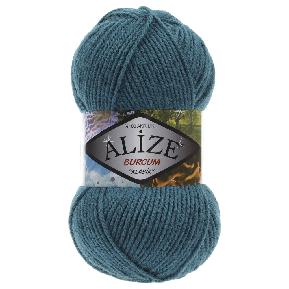 Пряжа для вязания Alize Burcum klasik 212 петроль 100 гр/210 м 100% акрил