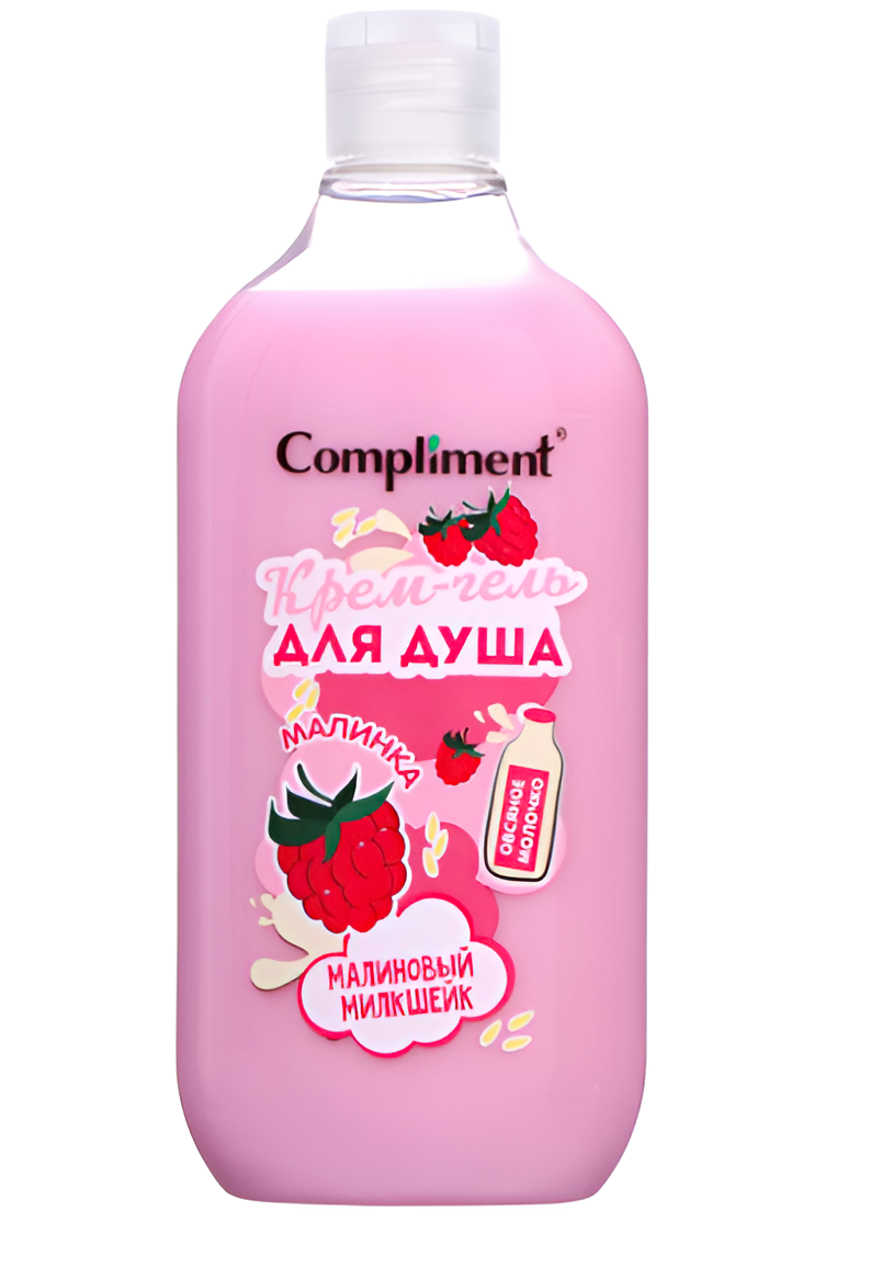 Крем-гель для душа Compliment "Малиновый милкшейк", для всех типов кожи
