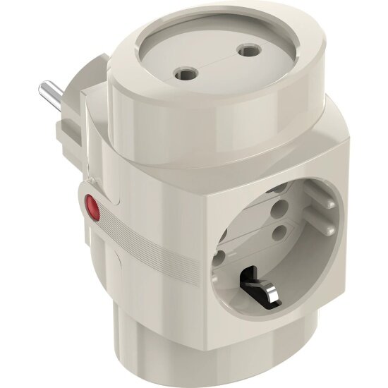 Сетевой разветвитель Zis Pilot TR (3 розетки) белый (коробка)