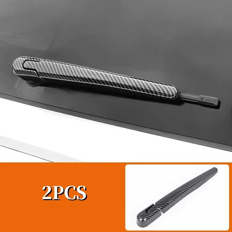 Для GWM Tank 500 Great Wall 2022 2023 2024, аксессуары из углеродного волокна, заднее лобовое стекло автомобиля, защитная накладка на стеклоочиститель Carbon fiber