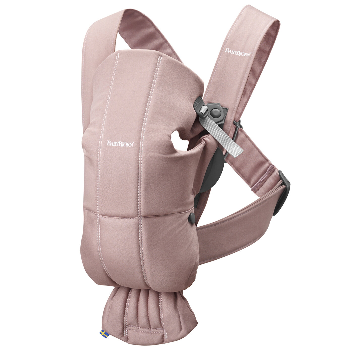 BabyBjorn Эрго-рюкзак Mini Cotton, цвет: пыльно-розовый