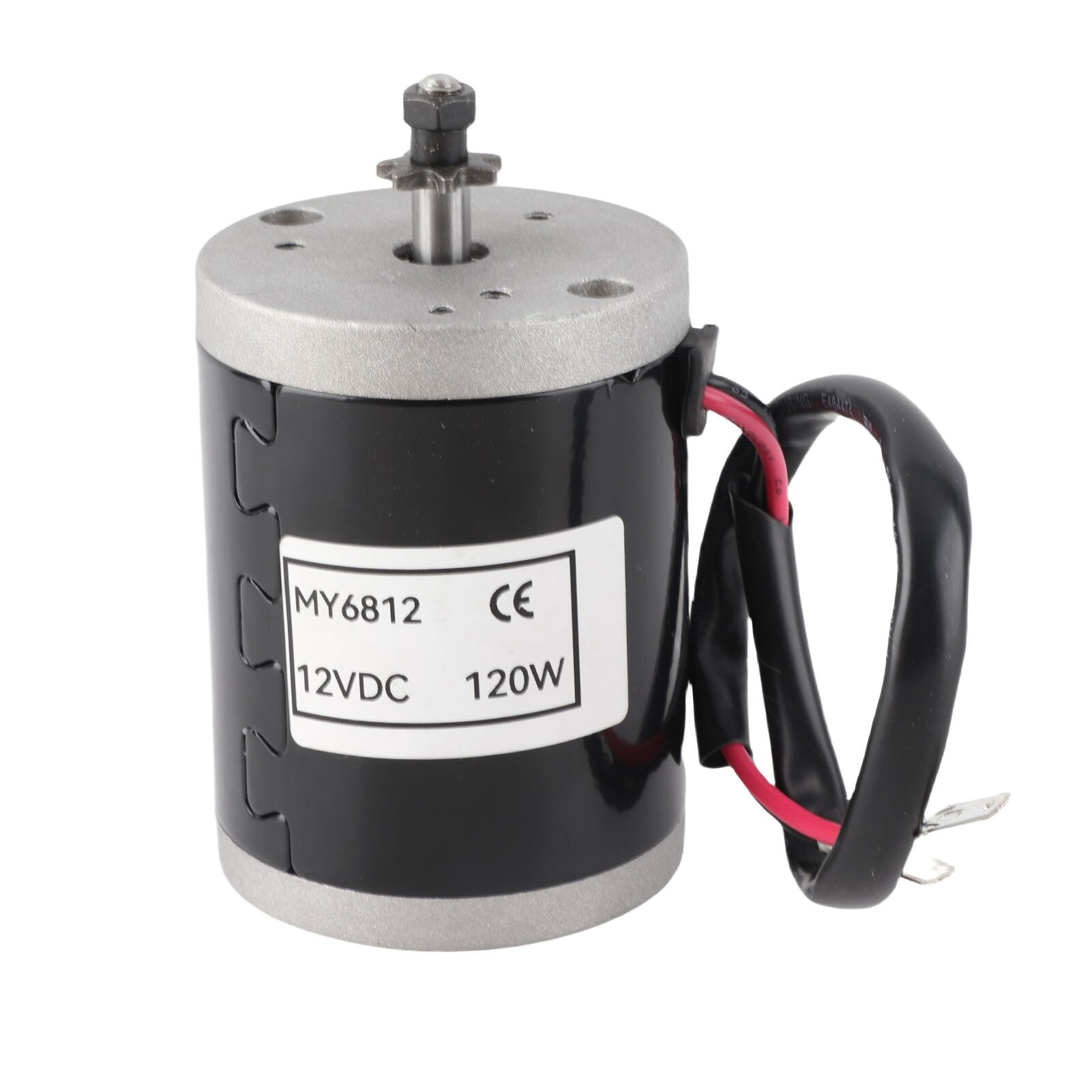 Высокоскоростной мотор-коллектор MY6812 12 В 120 Вт с ременным шкивом для электросамокатов и электровелосипедов