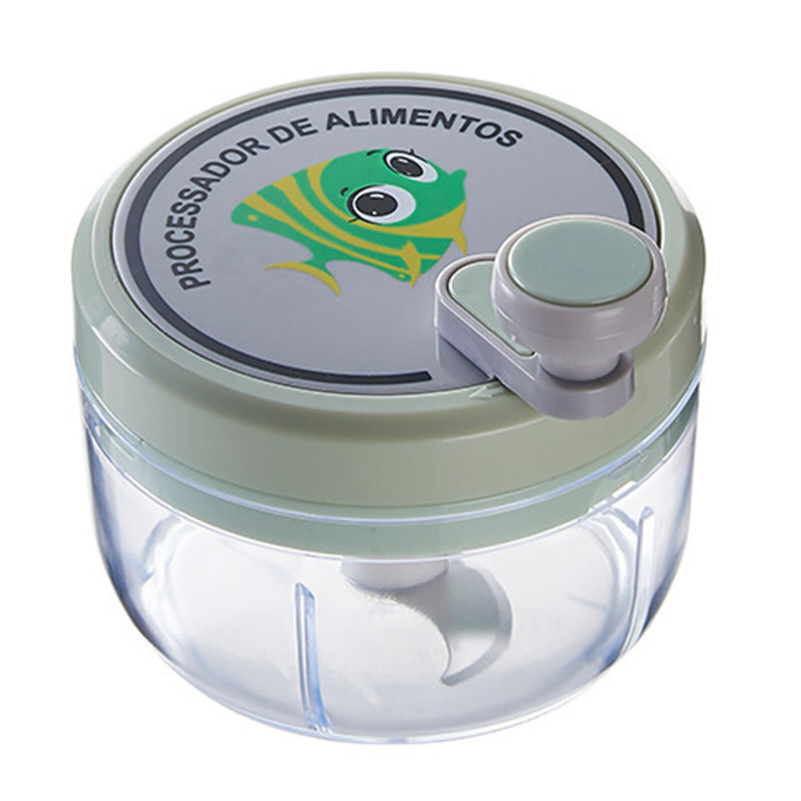 Ручной чесночный вертолет Высокоэффективный многофункциональный надежный прочный прочный малый размер ручной ручной печать чеснока для дома зеленый