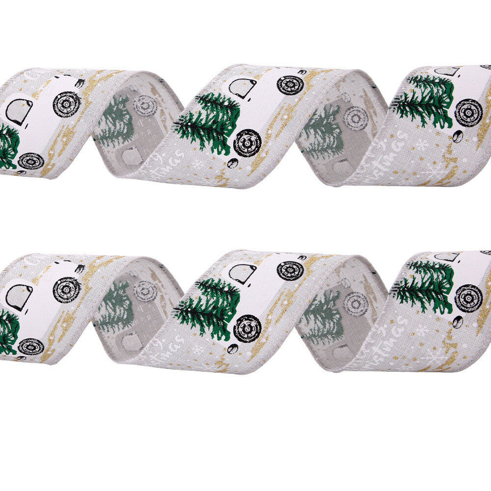 Веселая и необычная хаки рождественская лента для креативной упаковки подарков, 3 м длиной, 3 м серая лента