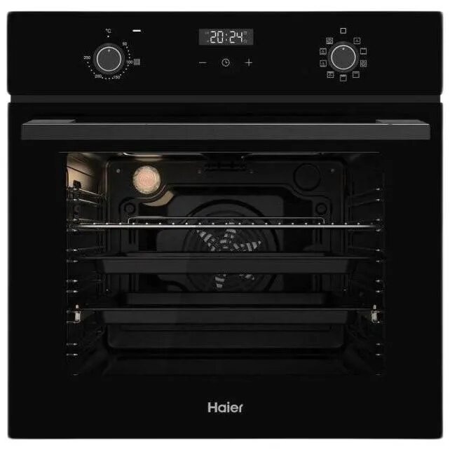 Электрический духовой шкаф Haier HOX-P09NTB, чёрный, гидролизная очистка