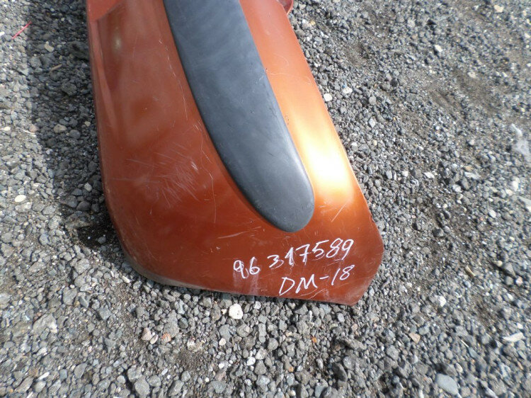 Бампер задний 96317589 Дэу Матиз - только для Корейского Рынка - Оранжевый DM-18