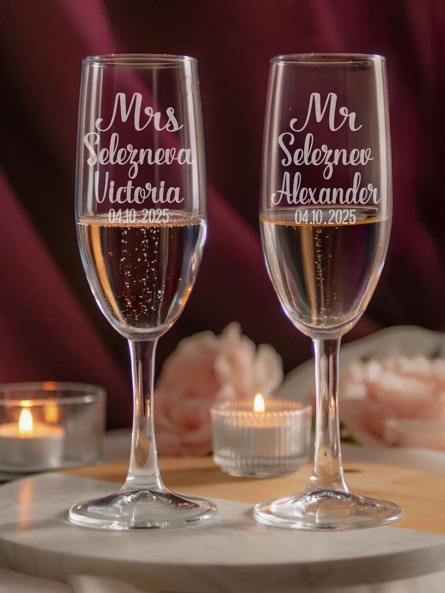 Бокалы для шампанского Виктория Александр