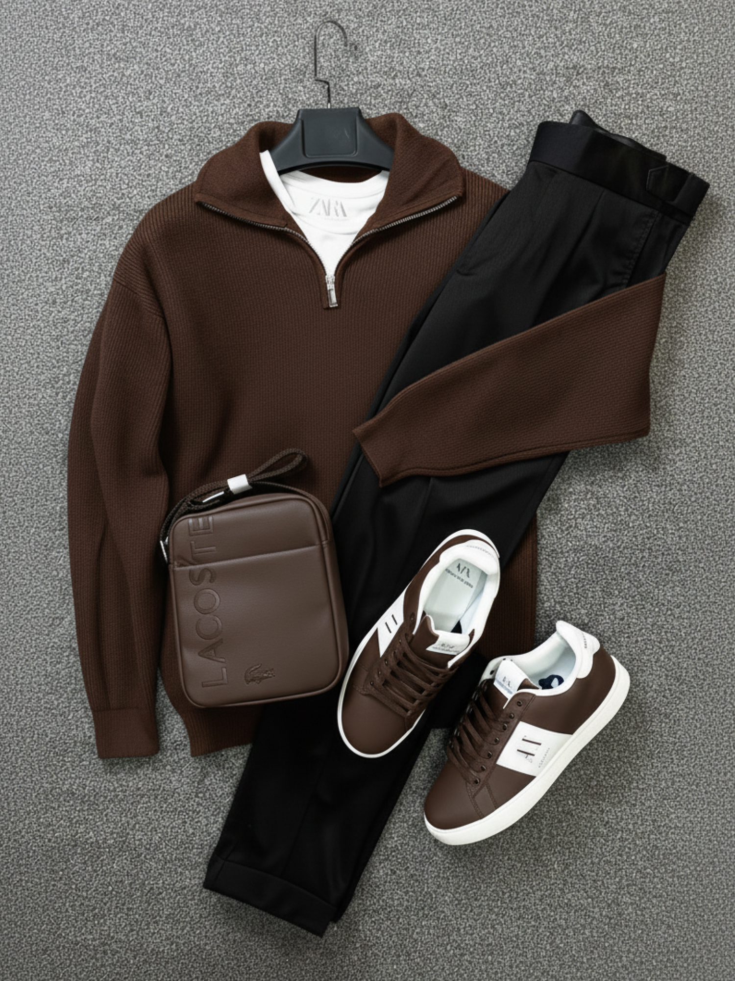 Джемпер вязаный на молнии полузамок