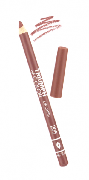 Triumph Cw-212 - Triumph Of Color Lipliner Карандаш для губ 1,4 г. №205 нейтральный темный