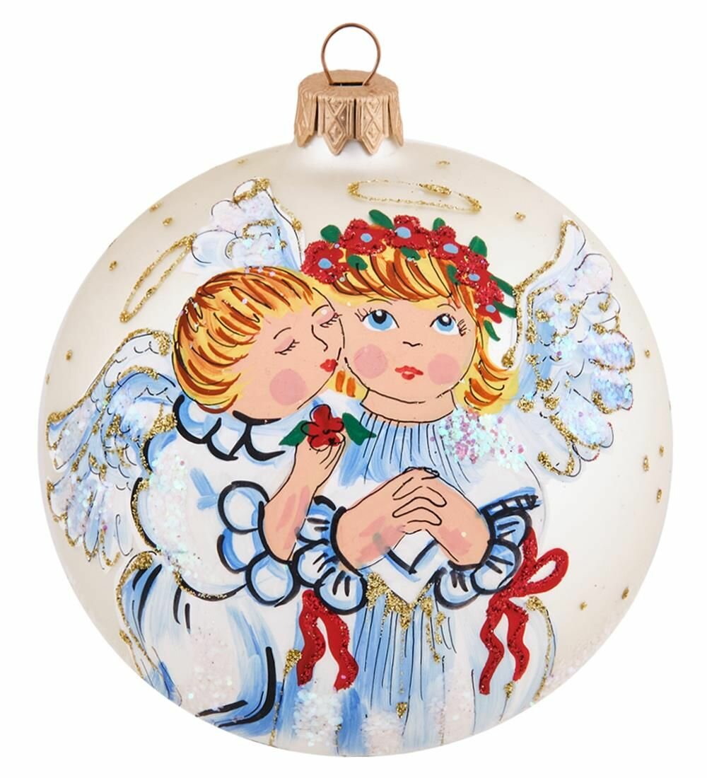 Елочный Шар Дети-ангелочки 100 мм A2183118
