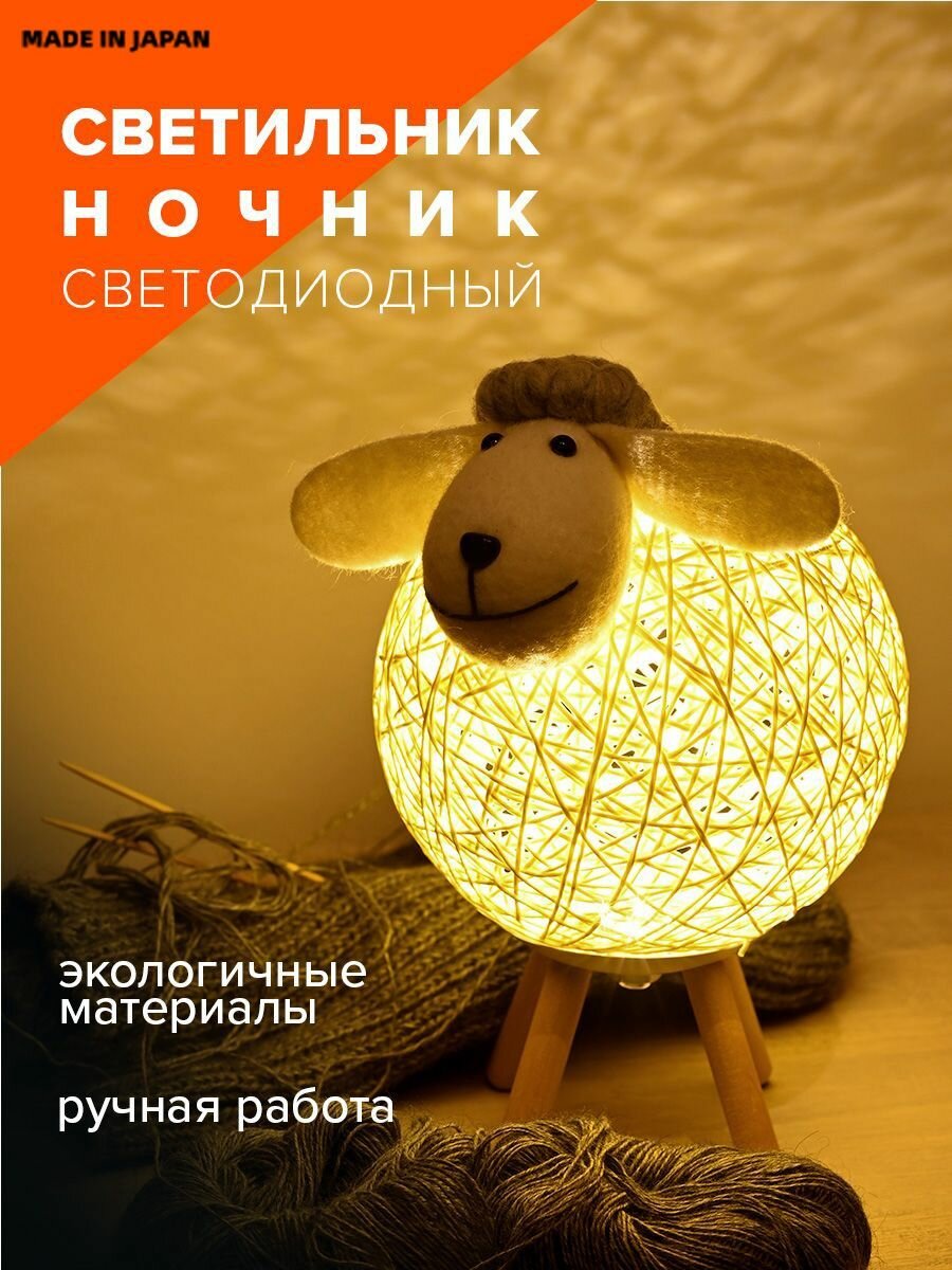 Светодиодный декоративный светильник-ночник Jazzway Овечка Пышечка JS3-LAMB-USB
