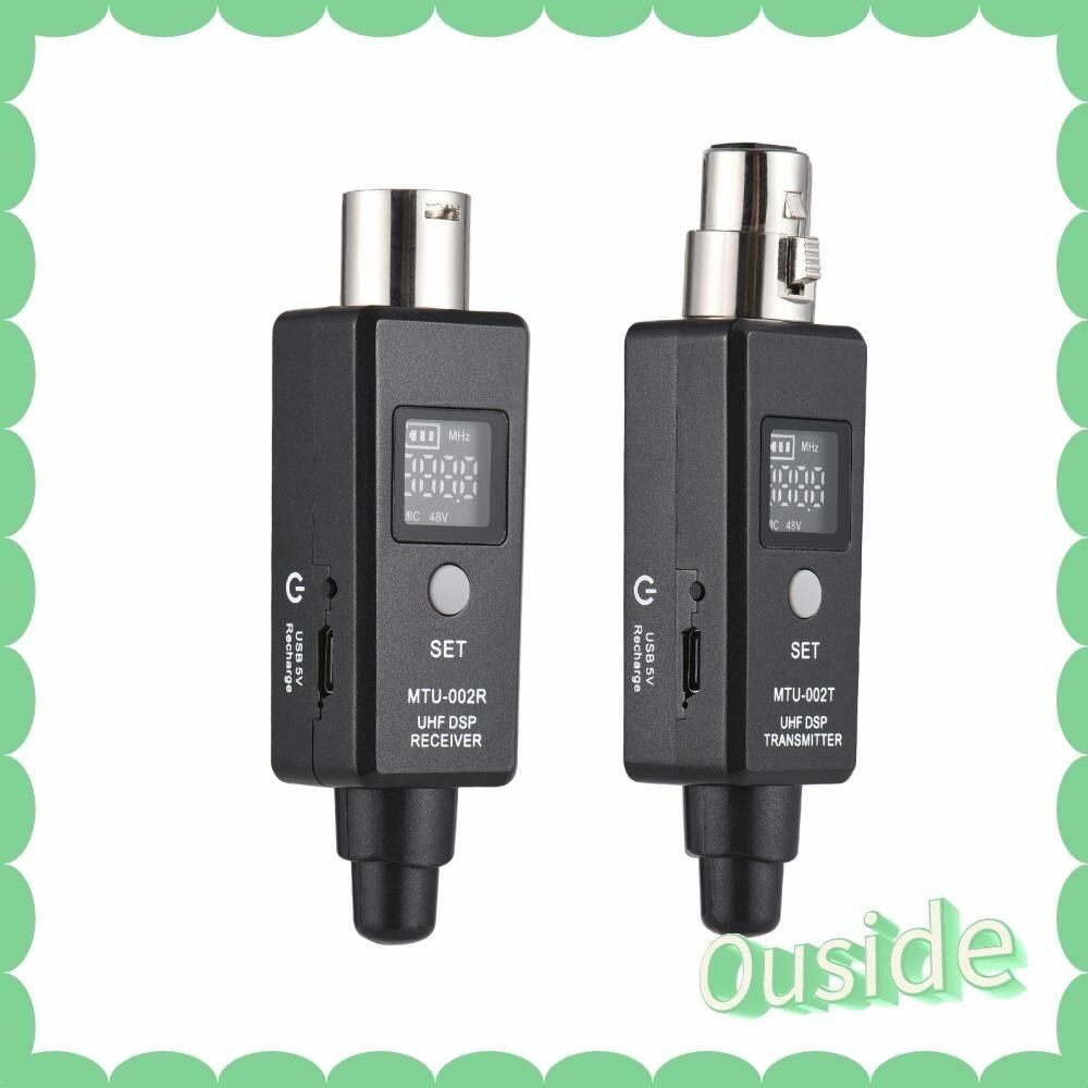 Беспроводной микрофон, высококачественная система UHF с дальностью 30м для музыкантов и поющих