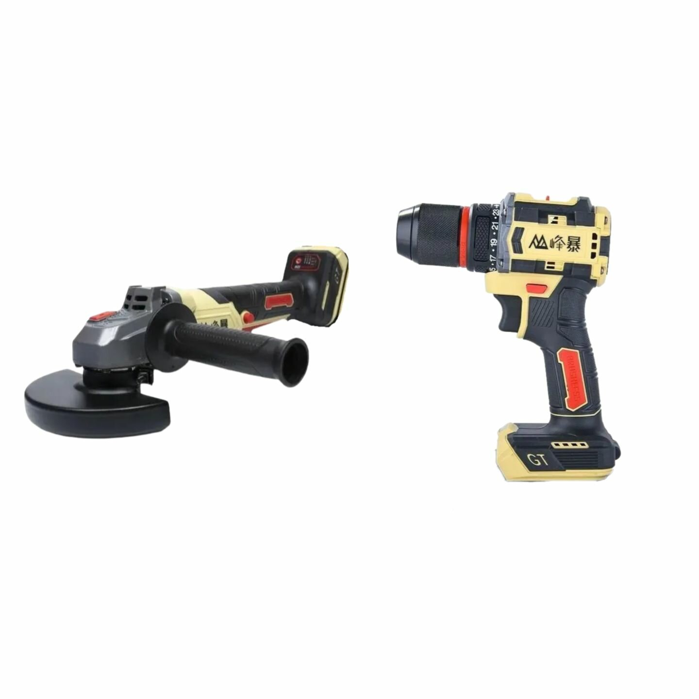 FengBao, Дрель-шуруповерт 21-13+Угловая шлифовальная машина FB-5230 Без АКБ и без ЗУ