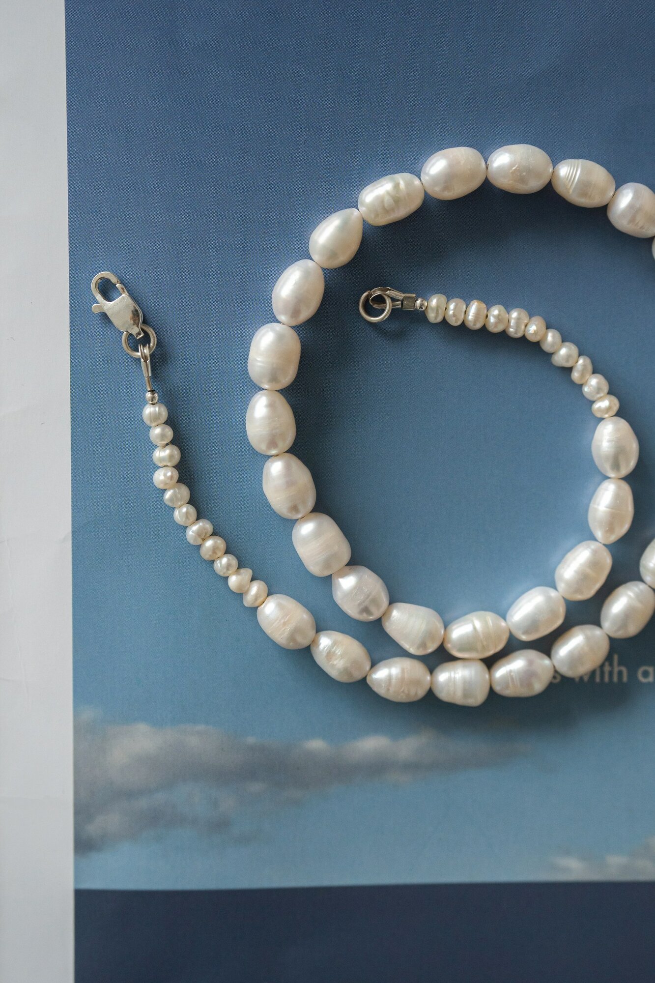 Бусы, жемчуг пресноводный культивированный