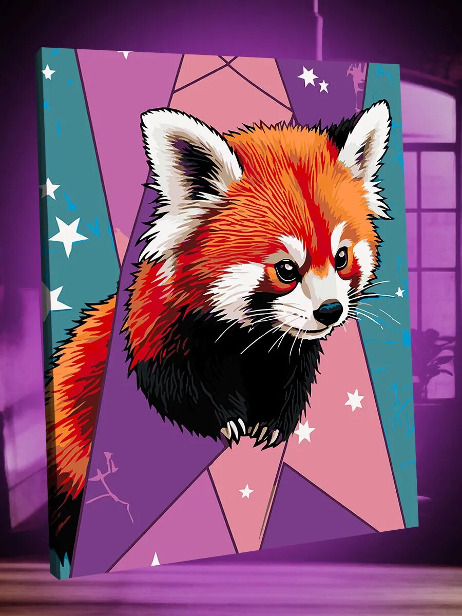 Картина по номерам Панда