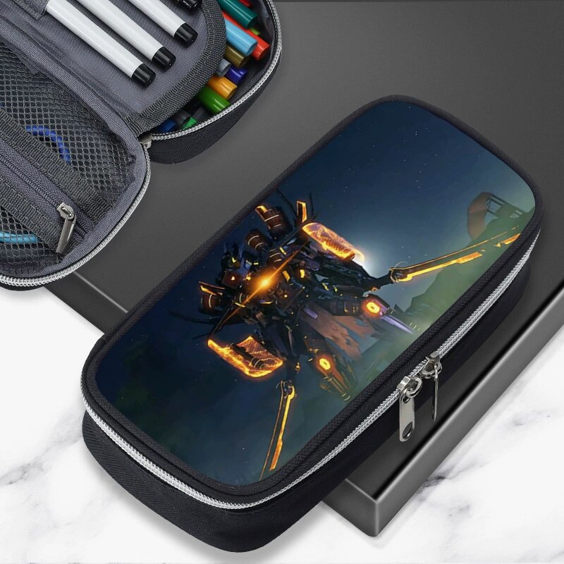 Пенал-органайзер для школьных принадлежностей для мальчиков, большой вместимости, с дизайном «Трехкорпусная проблема»