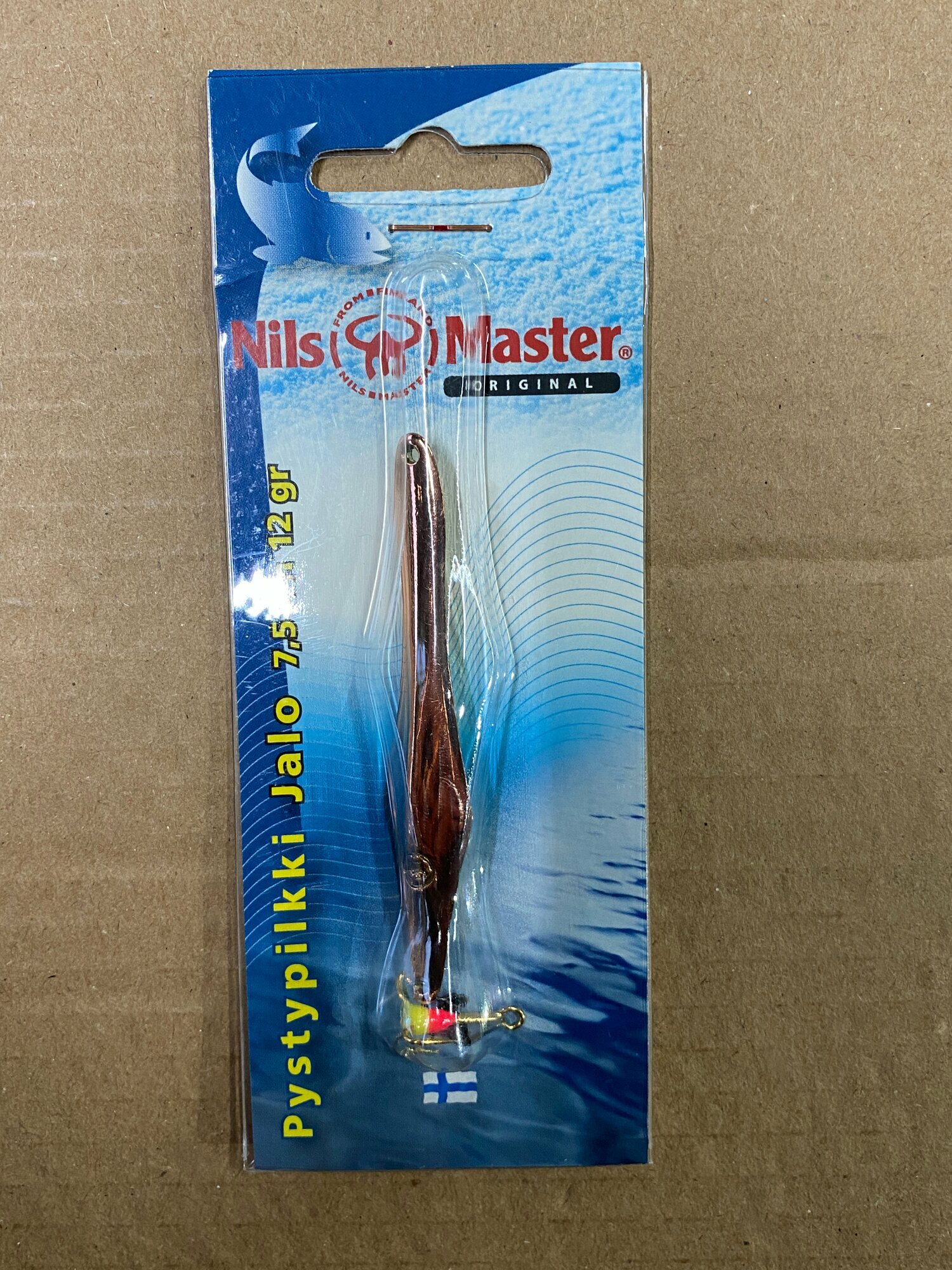 Блесна зимняя Nils Master Jalo, 75 мм, 12 гр, цвет 003 #C/B Вертикальная Зимняя