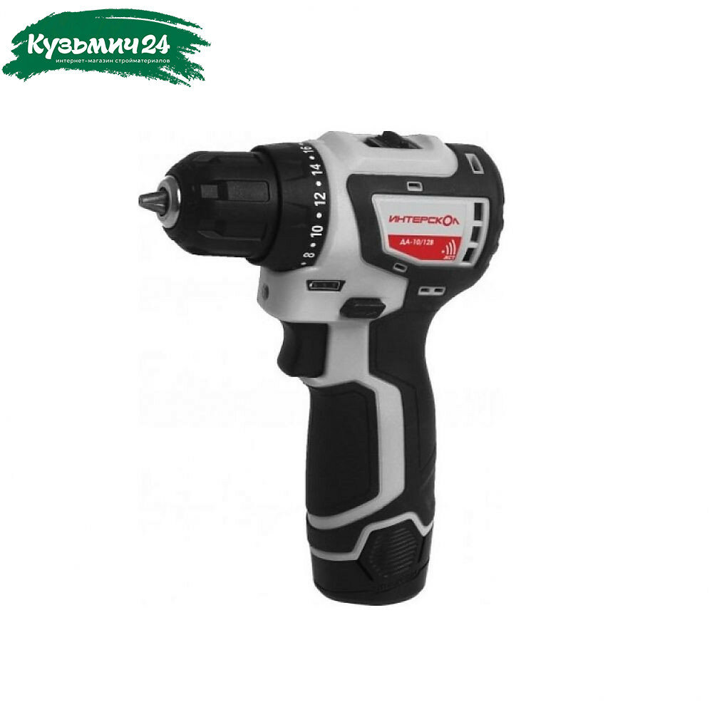 Аккумуляторный шуруповерт Интерскол ДА-10/12В 36 МиниМакс 12В 2 акк х 2.0Ah, з. у.