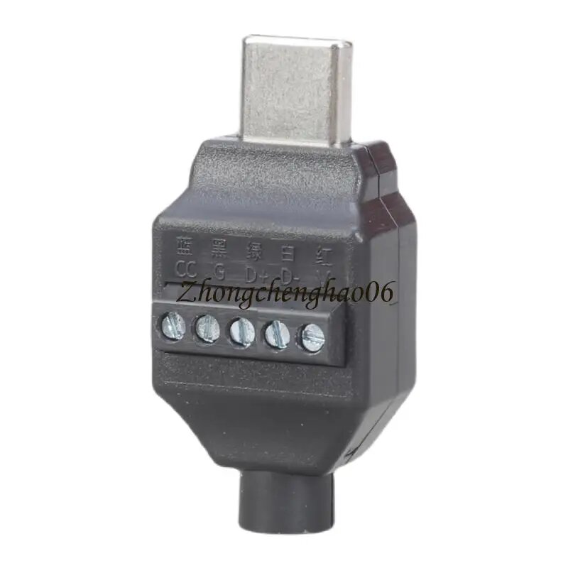 USB Type-C разъем черный 5Pin
