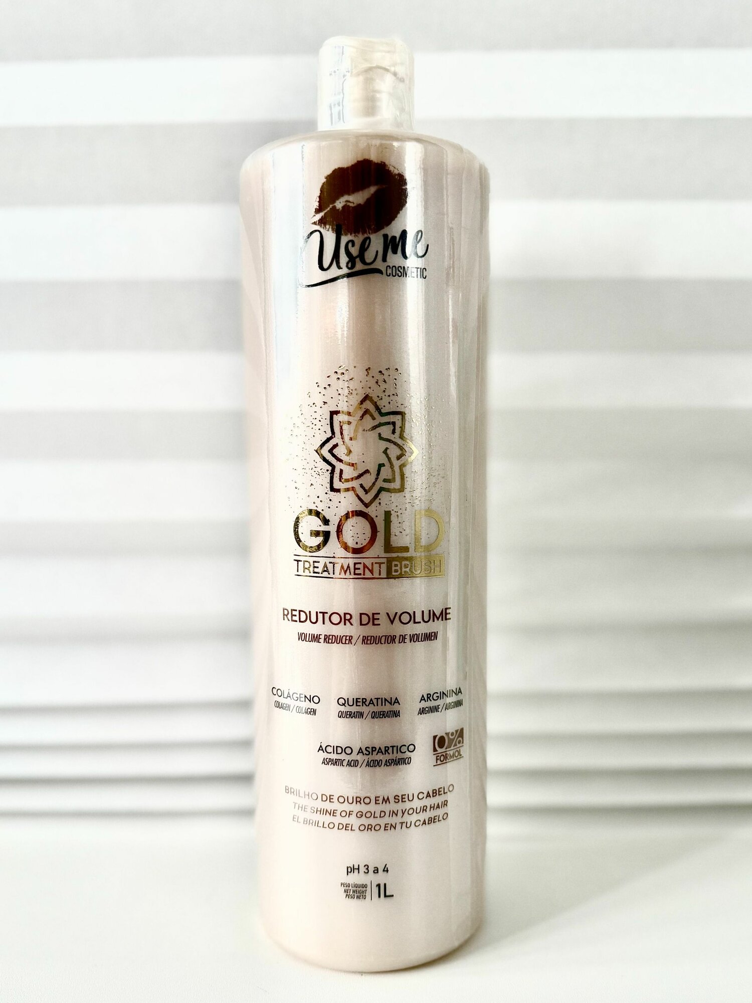 Use Me Gold Keratin 1000 мл Профессиональный кератин для выпрямления волос
