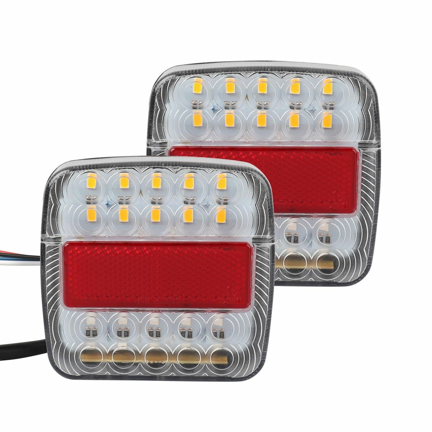 12V светодиодные задние фонари, стоп-сигнал поворота, низкое энергопотребление, водонепроницаемый задний фонарь для грузовика