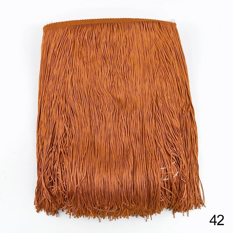Коричневая бахрома 30см, 10м, No.42