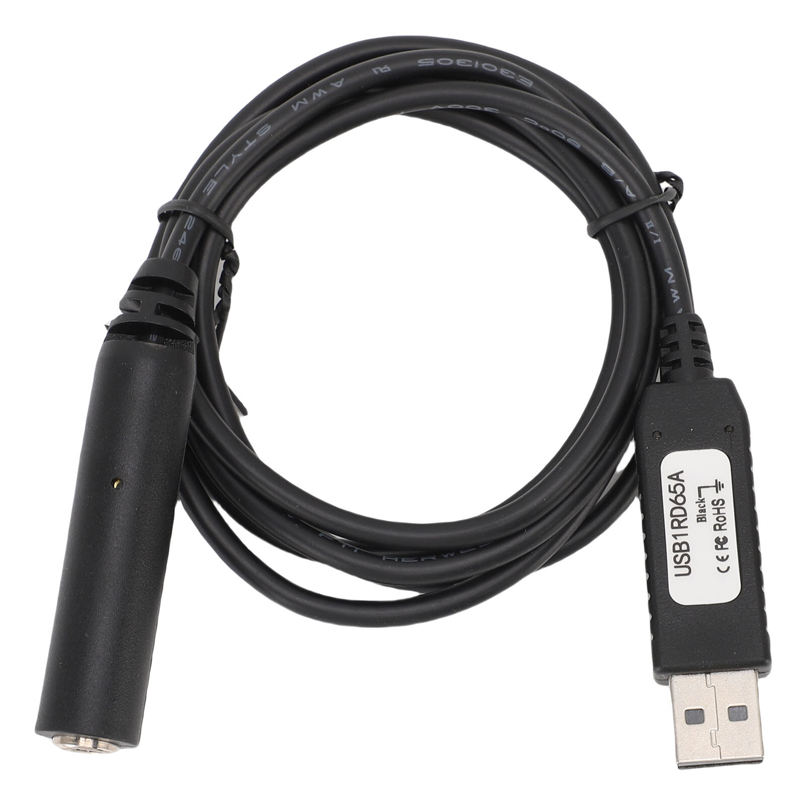 USB 6,5 мм женский звуковой адаптер USB -переключатель с 6,5 -мм аудио -разъем 4,3 -футовый кабель длины