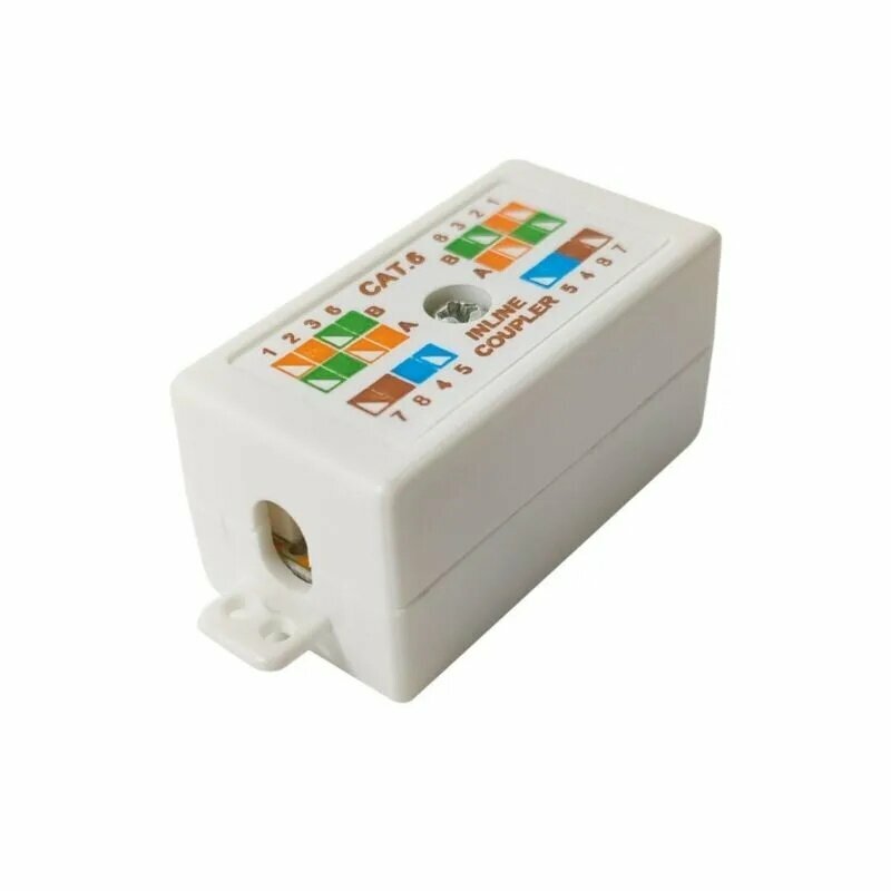 RJ45 Cat6 Соединительная коробка Встроенный соединитель для сетевого кабеля Ethernet