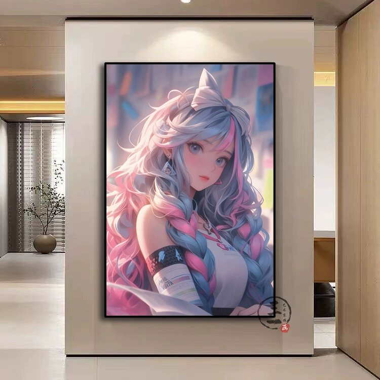 LOL Jinx League of Legends Rampage Лолита Живопись