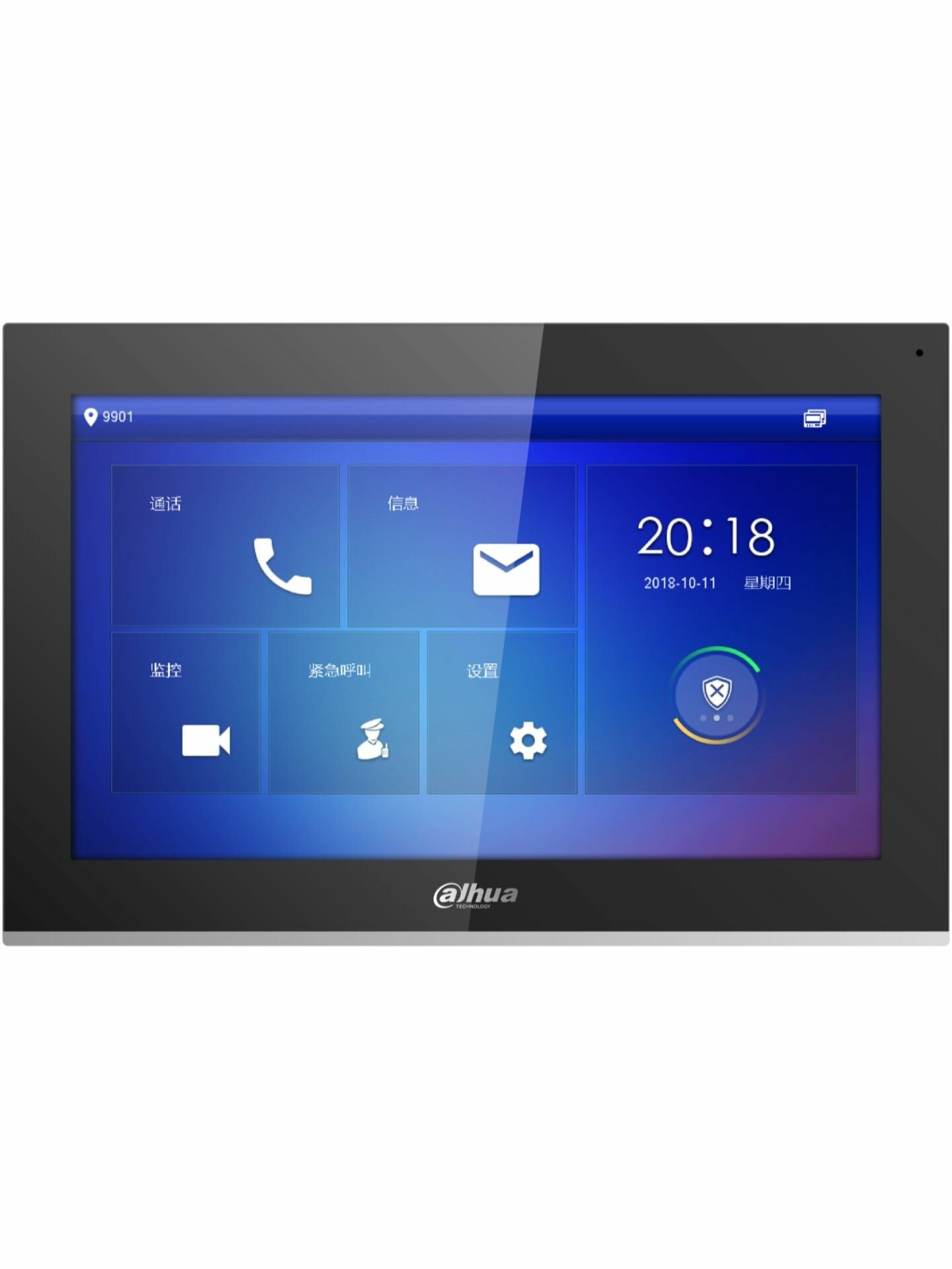 Видеодомофон для квартиры Dahua DH-VTH5441G монитор для дома или офиса, IP видеомонитор с сенсорным ЖК дисплеем 10", 1024x600px, POE