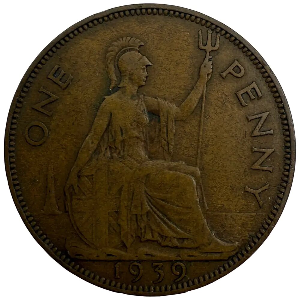 Великобритания 1 пенни 1939 г. (Cu) (Лот №2)