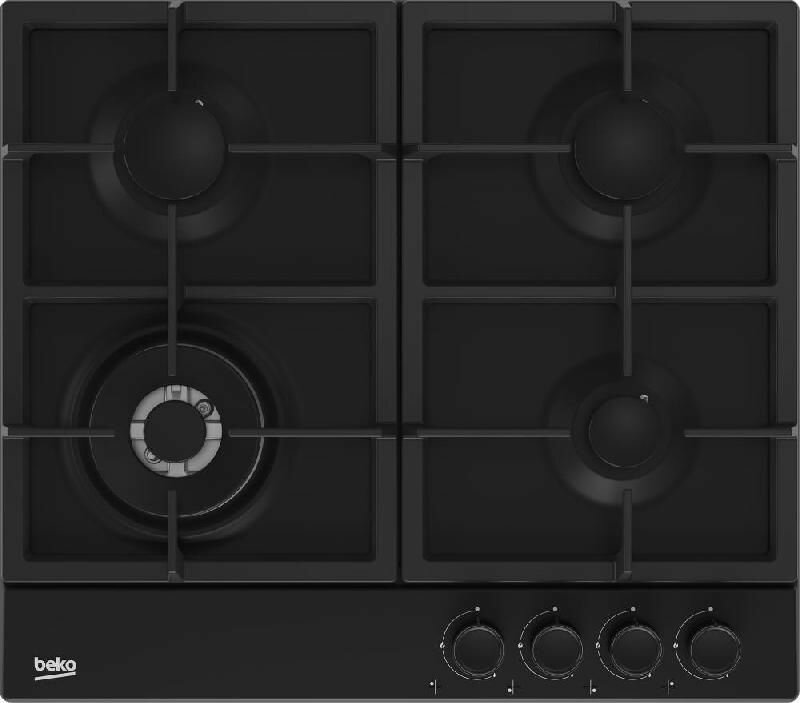Варочная панель газовая Beko BHGM6422K5WB, черный