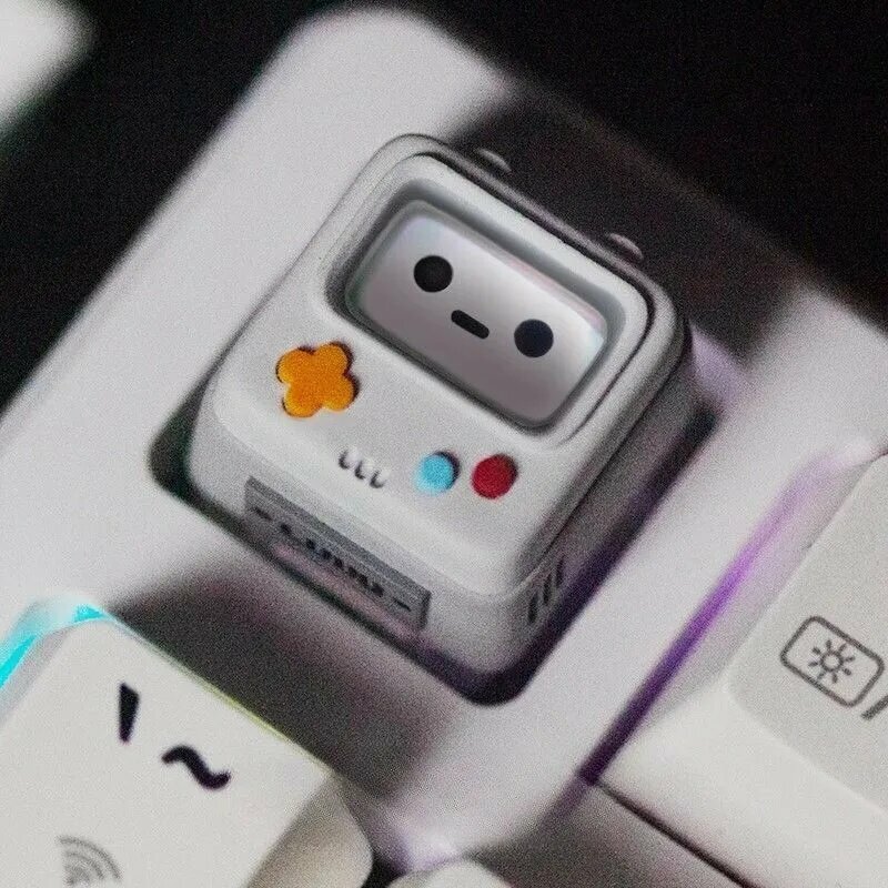 Кейкапы для механической клавиатуры Колпачки Artisan Keycap "Ретро Консоль": 1U клавиша ESC, смола, подсветка, ручная работа, для MX Switch