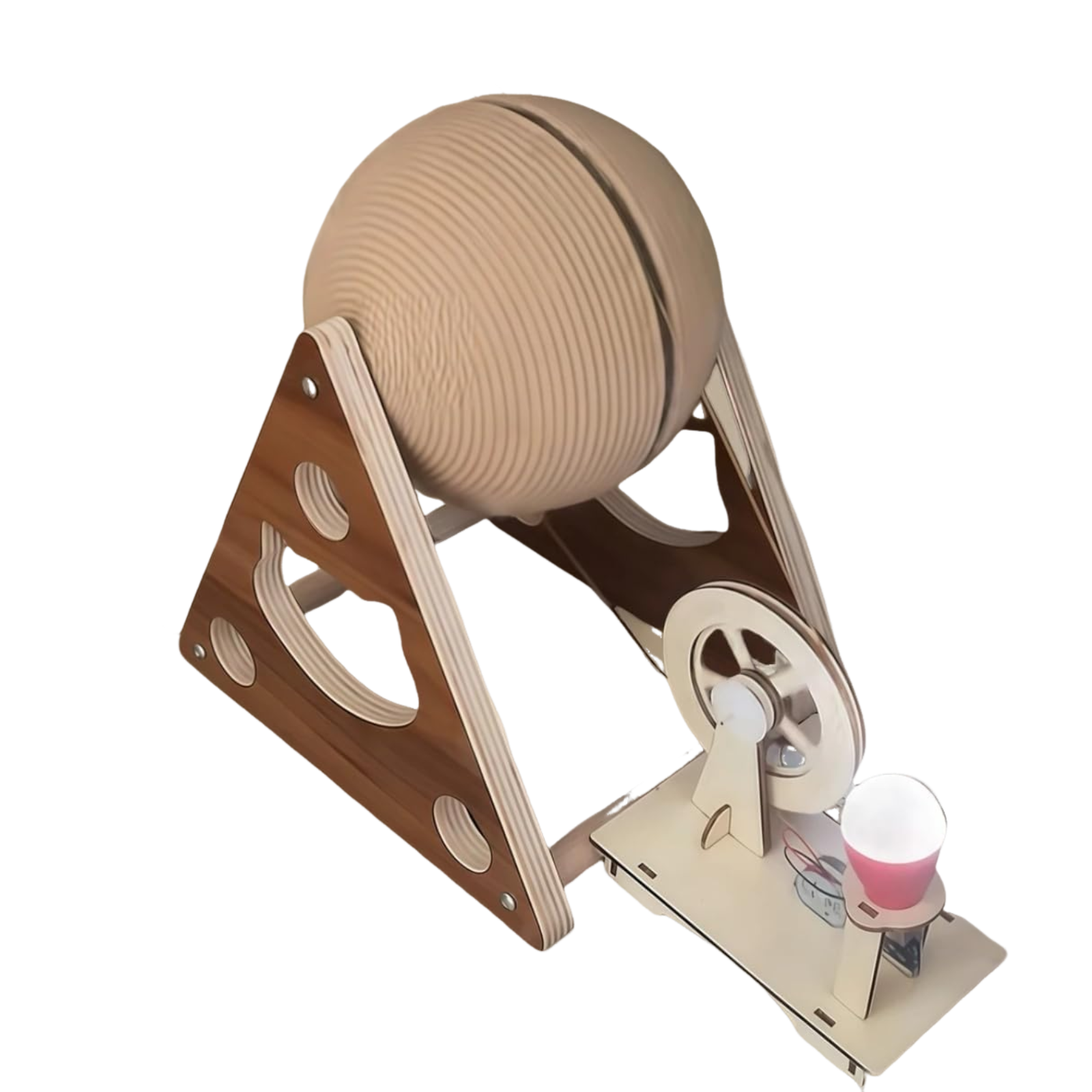 Генератор для котят кошачий скребок из льняного веревня износостойкий не раскалывающийся вертикальный кошачий скребковый шар игрушка для заточки когтей и развлечения кота дерево для котов с генератором света