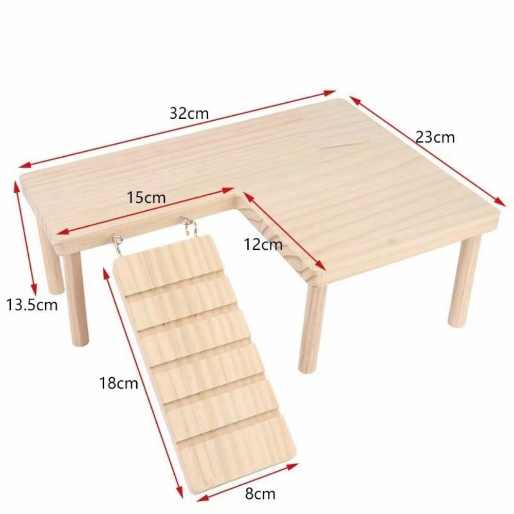 Деревянная платформа лестницы