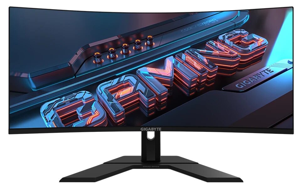 34" Монитор GIGABYTE G34WQCP, 3440x1440, 180 Гц, VA, 1500R, 1 мс, черный