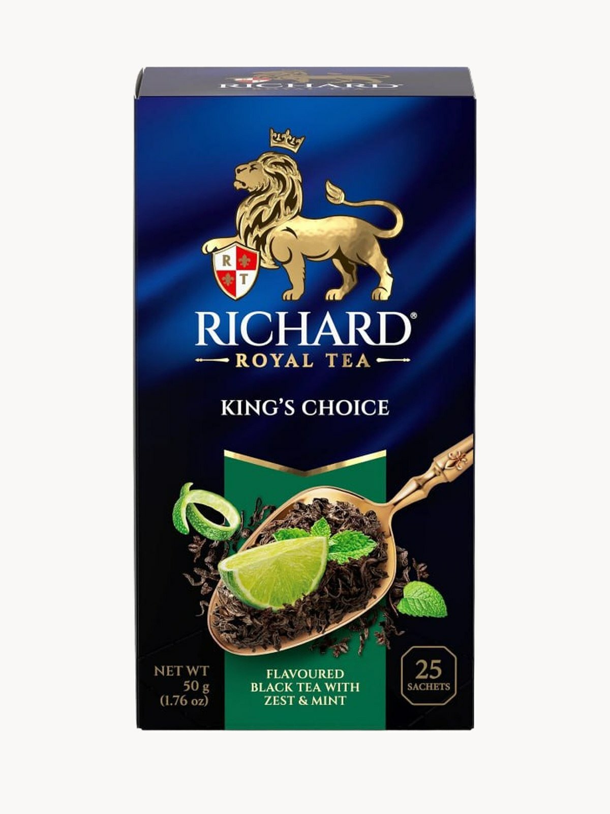 Чай Richard "King's Tea", черный с добавками, 25 пакетиков