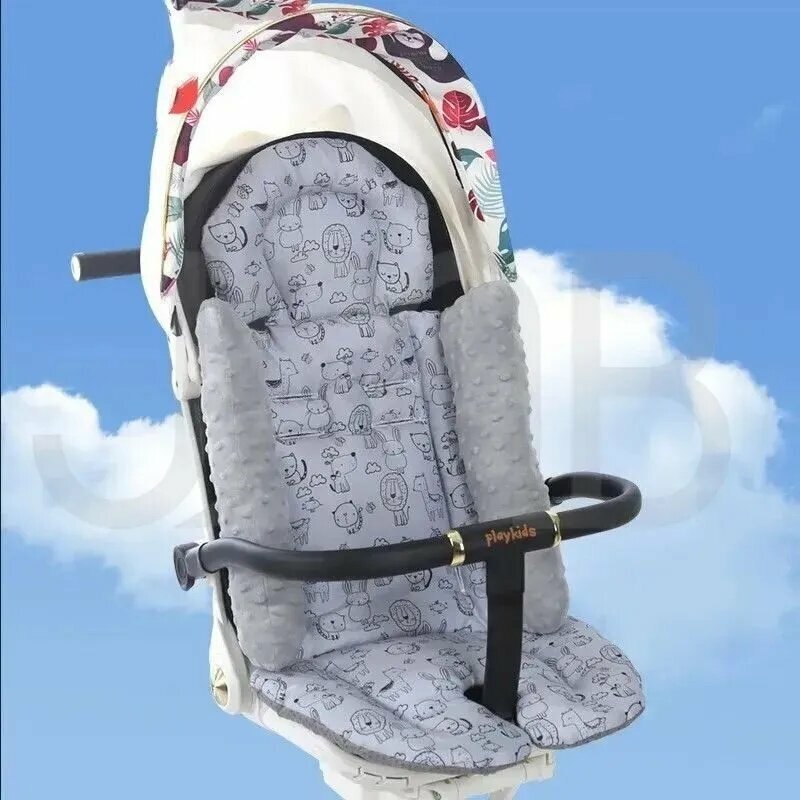 Дышащий двусторонний 3D матрасик в автокресло и коляску 3D-сетка, накидка на сиденье, универсальный матрас