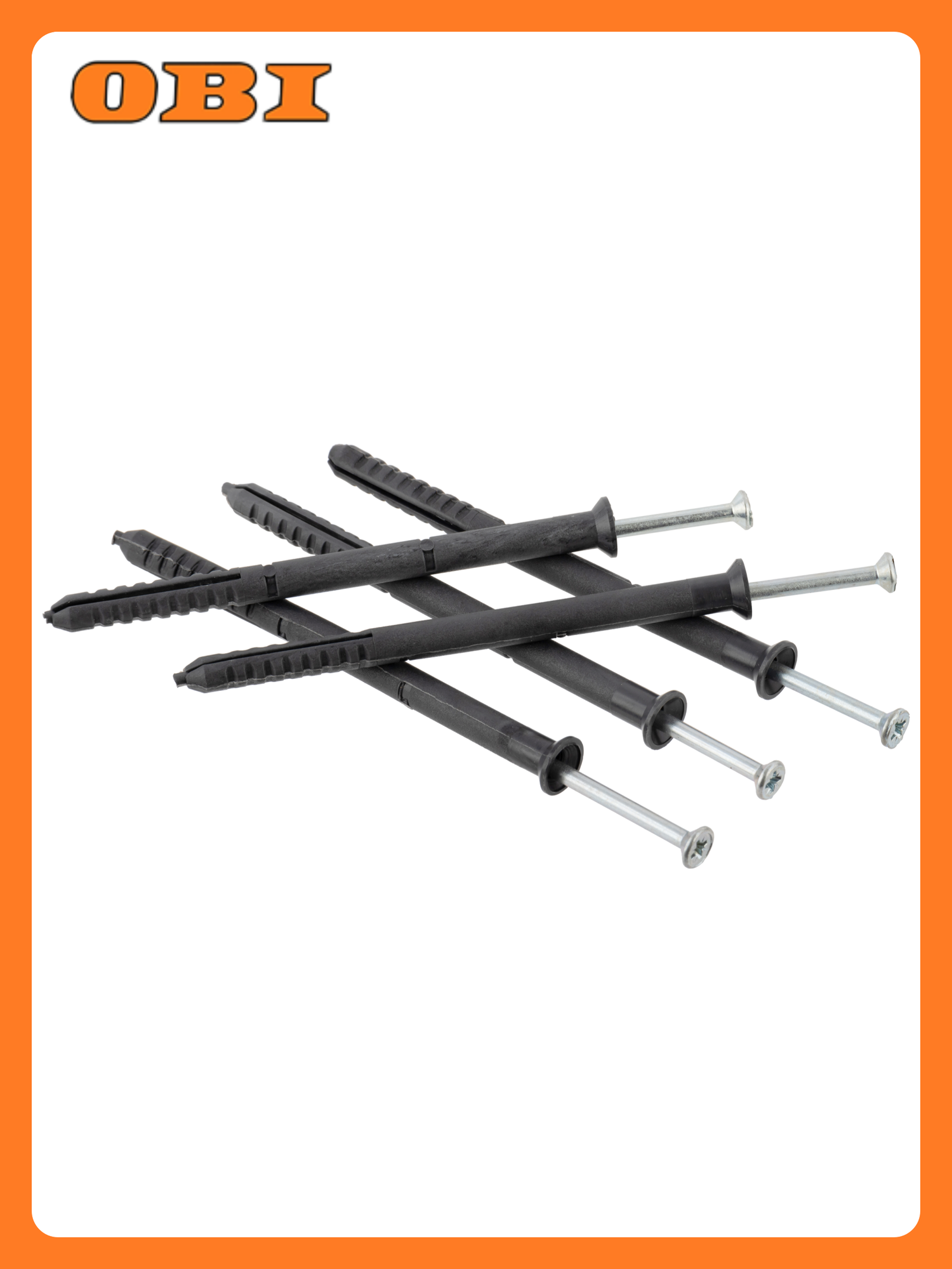 Дюбель-гвоздь КЭС, полипропилен, потайной бортик, 8x120мм, 50шт