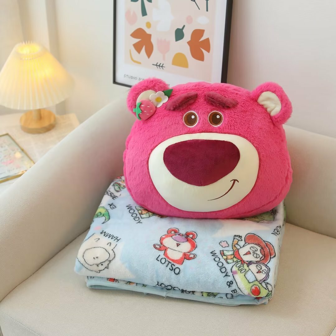 Плед с мультяшными персонажами, плюшевый плед для сна, плед для дивана, утепленный плед, плед для кондиционера, портативный дорожный плед, чехол для автомобиля.