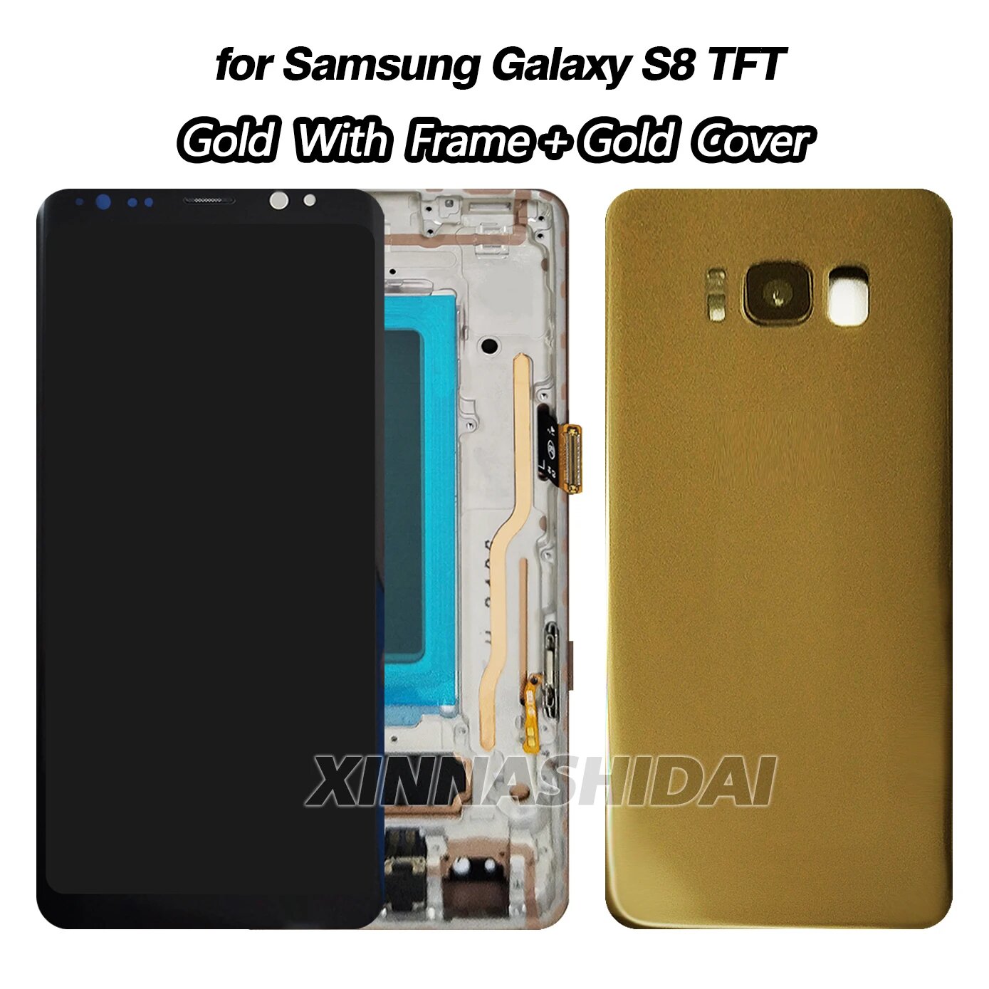 TFT для Samsung Galaxy S8 ЖК-дисплей с сенсорным экраном и заменой дигитайзера в TFT gold fra cov